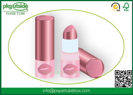 Cosmetics Round Paper Lipstick Tubes Canister 100% Eco Kraft For Lip Balm
