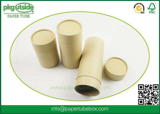 Durable Kraft Paper Tube Packaging , Custom Printed Paper Cylinder Containers