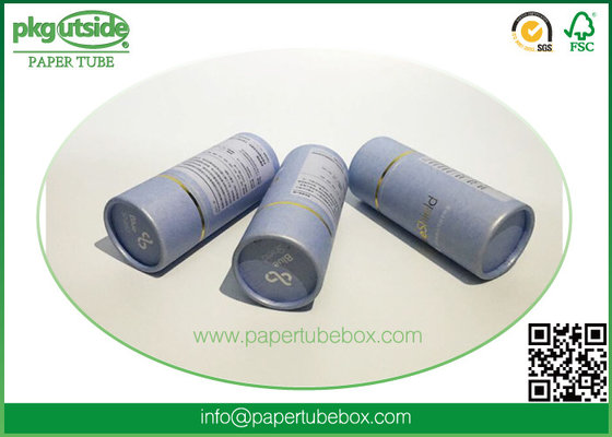 Cartridge Cardboard Cylinder Tubes Excellent Golden Hot Foil Stamping Durable