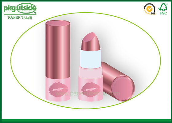 Custom Eco Friendly Lip Balm Tubes , Paperboard Containers For Cosmetics
