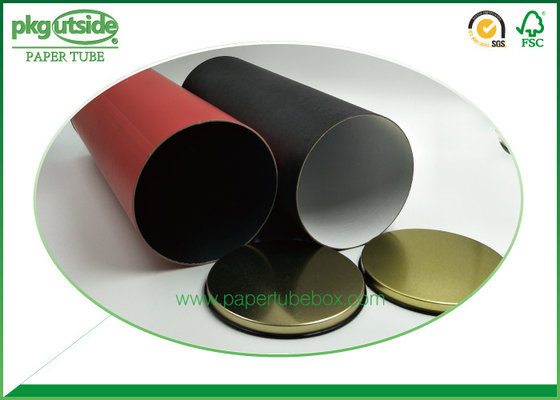 100% Recyclable Round Craft Paper Tube Box Food Grade For Tea Packaging