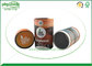 Brown Craft  Cardboard Tea Tube Packaging Durable Food Grade Eco - Friendly